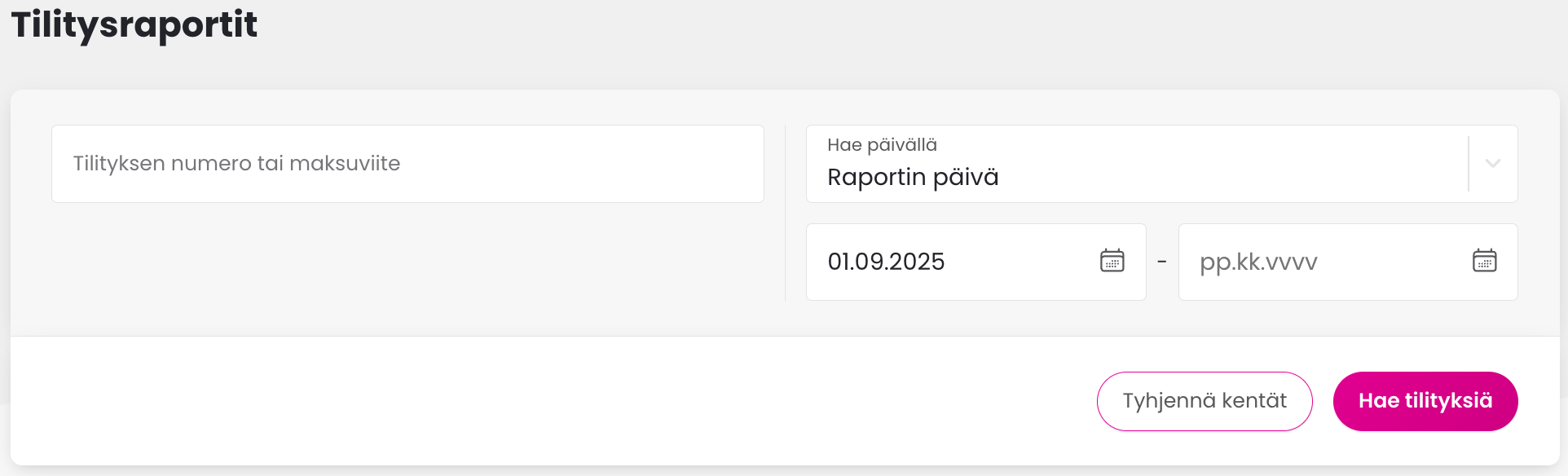 Näin tarkastelet ja haet tilitysraportteja – Paytrail tukipalvelu